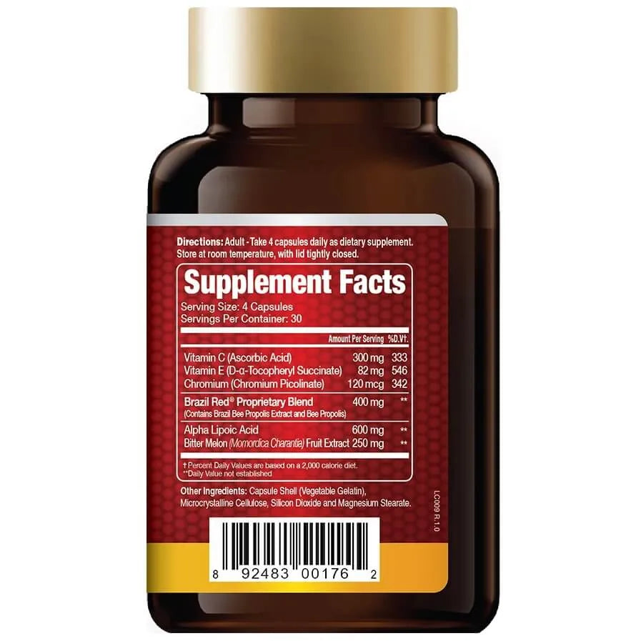 Brazil Red Bee Propolis with Bitter Melon (120 Veggie Capsules) – New Green Nutrition