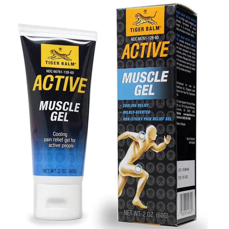 2 Boxes of Tiger Balm Active Muscle Gel 2oz (60g) – New Green Nutrition