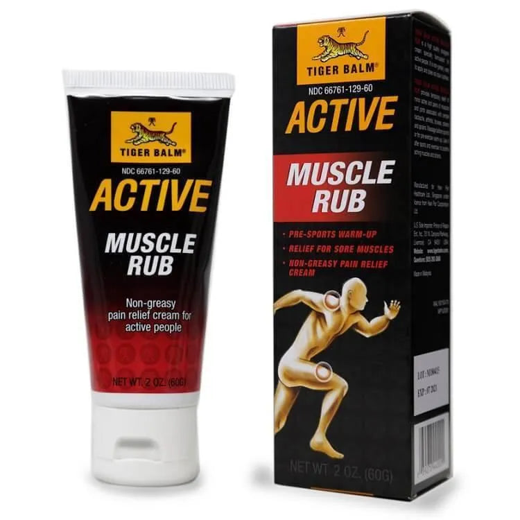 2 Boxes of Tiger Balm Active Muscle Rub, Non-Greasy (2oz.) – New Green ...