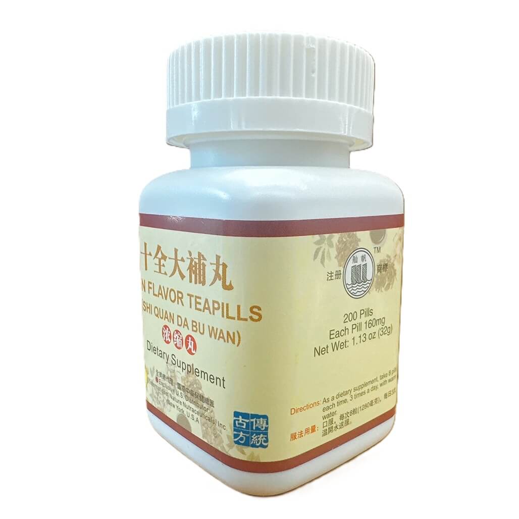 Ten Flavor Teapills (Shi Quan Da Bu Wan) Extra Concentrated (200 Pills ...