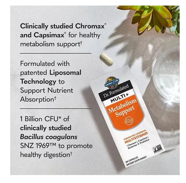 Dr. Formulated Multi Plus Metabolism Support (30 Capsules) – New Green ...