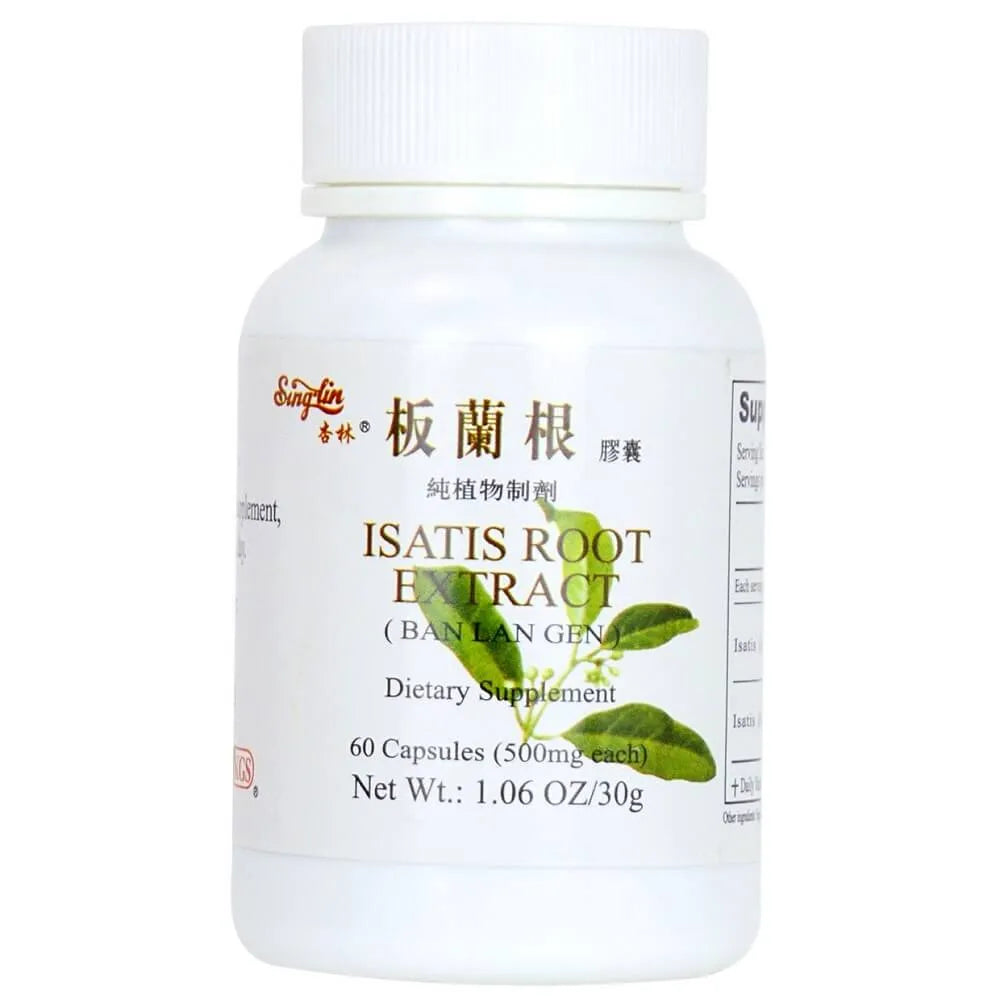 Isatis Root Capsules (Ban Lan Gen), Maximum Strength 500mg (60 Capsule ...