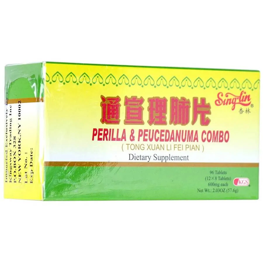 Perilla & Peucedanuma Combo, Tong Xuan Li Fei Pian 600mg (96 Tablets ...