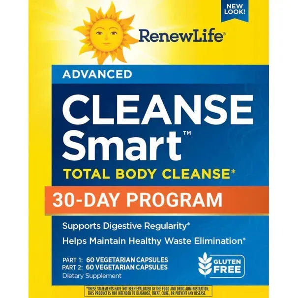 Renew Life Advanced Cleanse Smart Total Body Cleanse (120 Vegetarian C ...