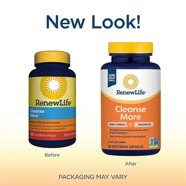 Renew Life Cleanse More (100 Vegetarian Capsules) – New Green Nutrition