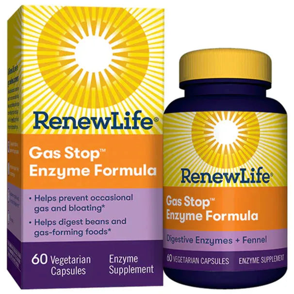 Renew Life Gas Stop Enzyme Formula (60 Vegetarian Capsules) – New Green ...
