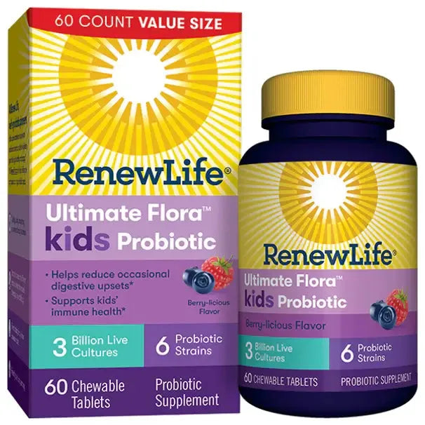 Renew Life Kids Probiotic Gummies (60 Chewable Tablets) – New Green ...