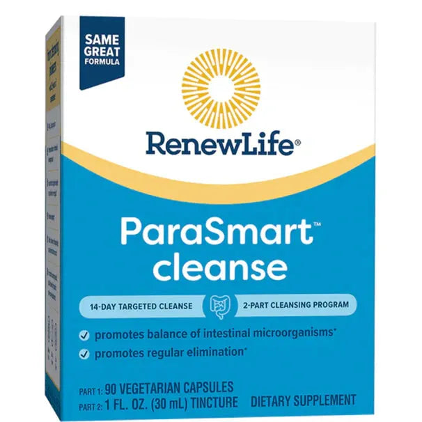 Renew Life Para Smart Cleanse (90 Vegetarian Capsules + 30ml Tincture ...