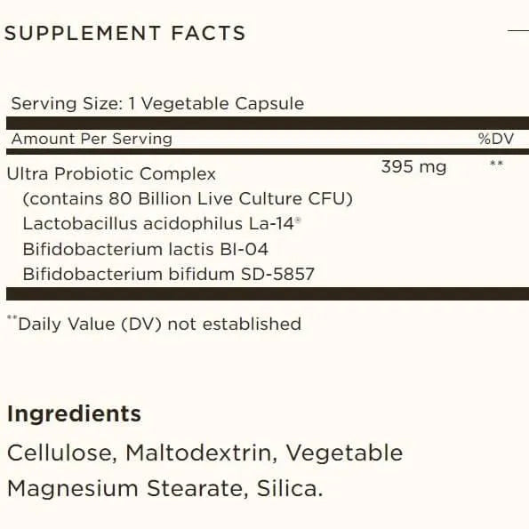Solgar Advanced Probiotic Complex 80 Billion (30 Veggie Capsules) – New ...